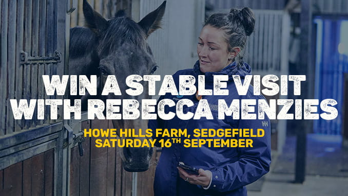 Win a Stable Visit with Rebecca Menzies